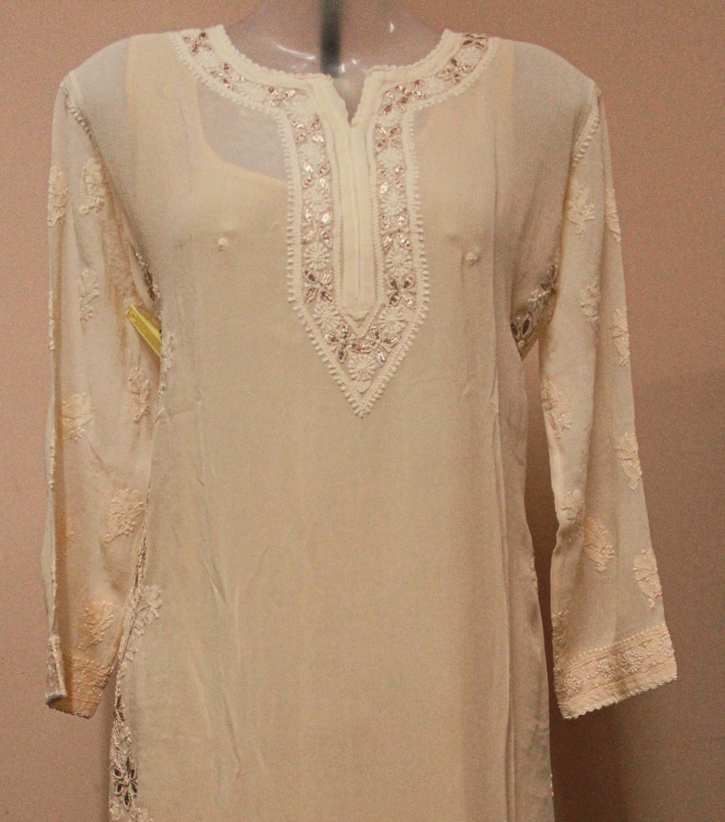 Shop Now for Alizeh Viscose Kurti With Side Gota Patti!